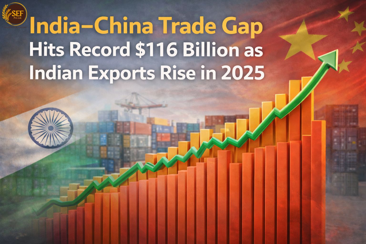 India–China Trade Gap Hits Record $116 Billion as Indian Exports Rise ...